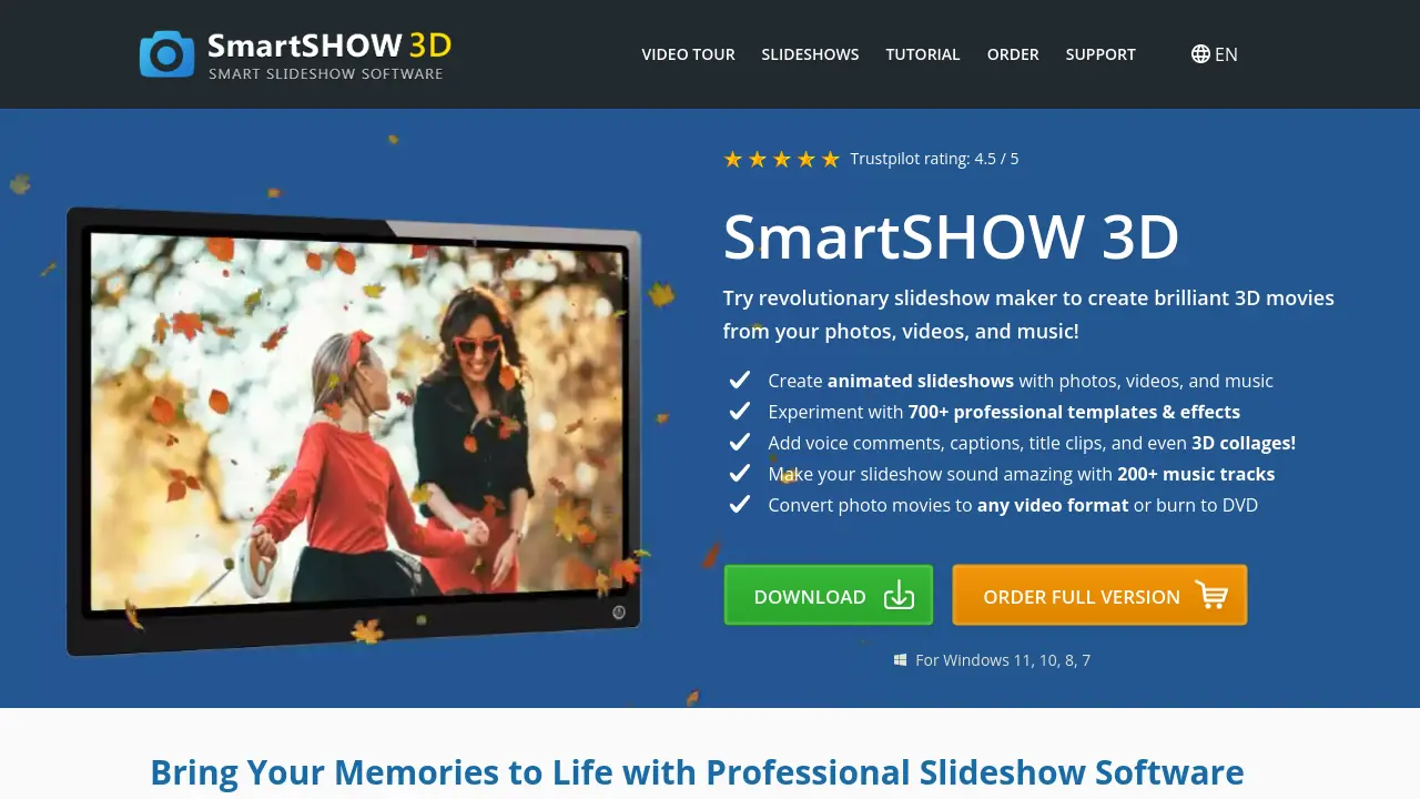 SmartSHOW 3D - Create professional 3D slideshows with ease from photos ...