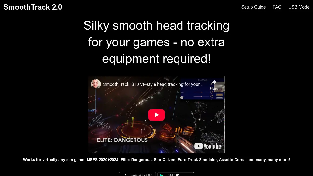 SmoothTrack - Silky smooth head tracking for your games—no extra ...
