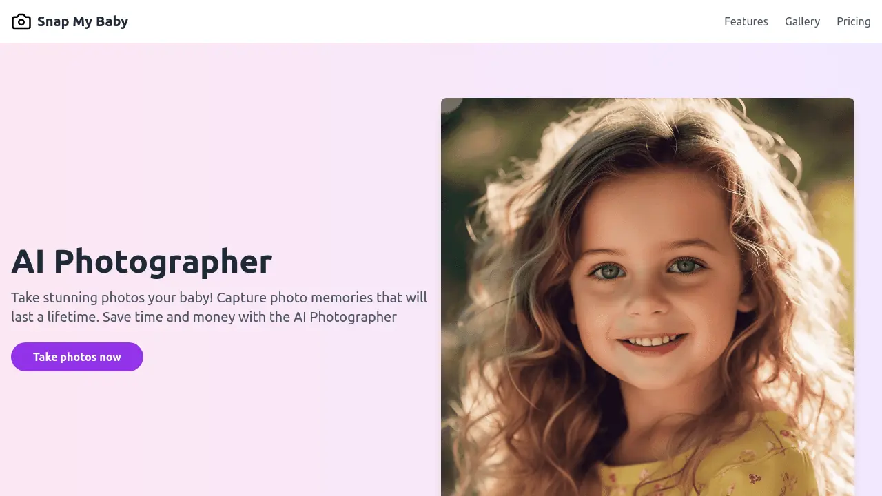 Snap My Baby - AI Photographer for Stunning Baby Photos