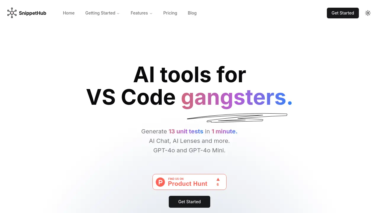 SnippetHub - AI tools for VS Code developers