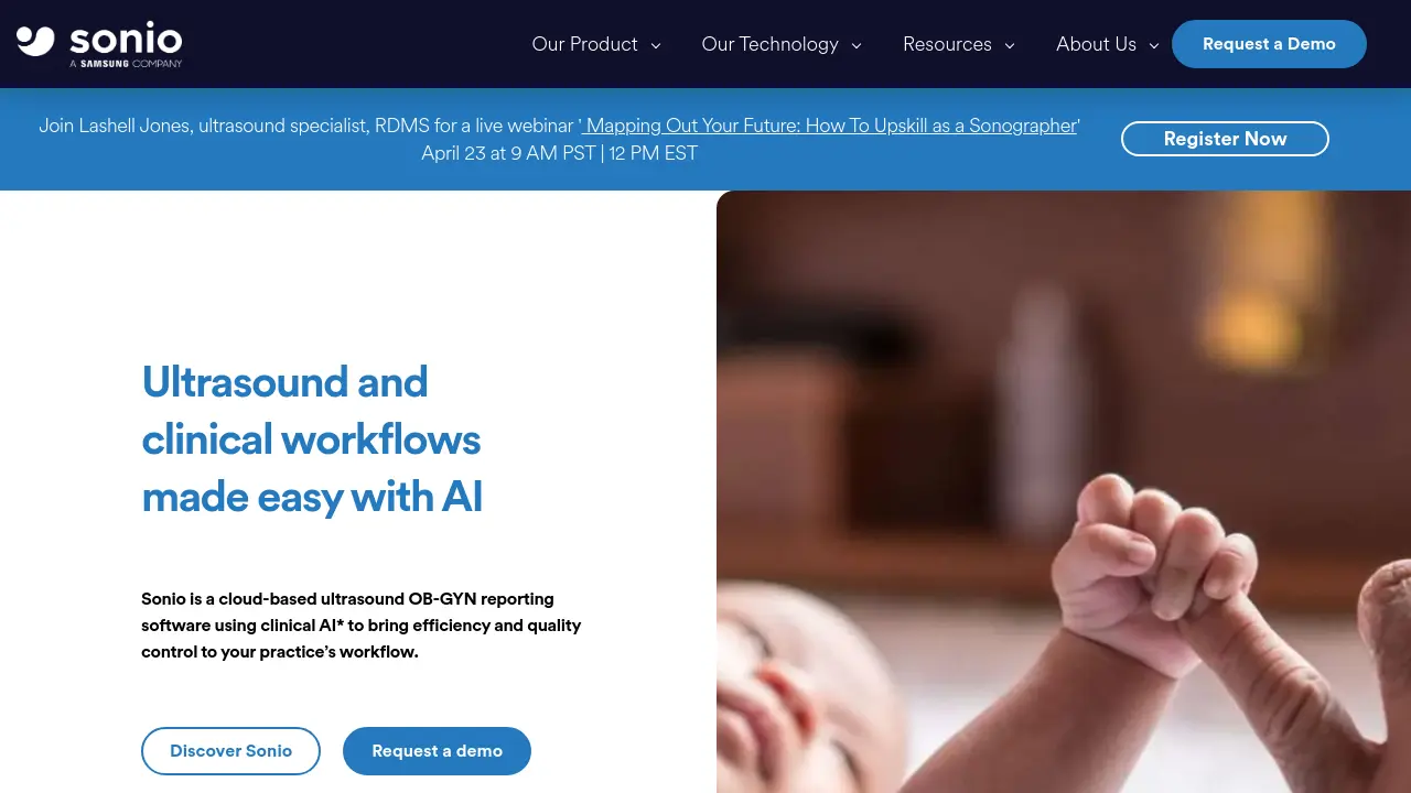Sonio - Ultrasound and clinical workflows made easy with AI