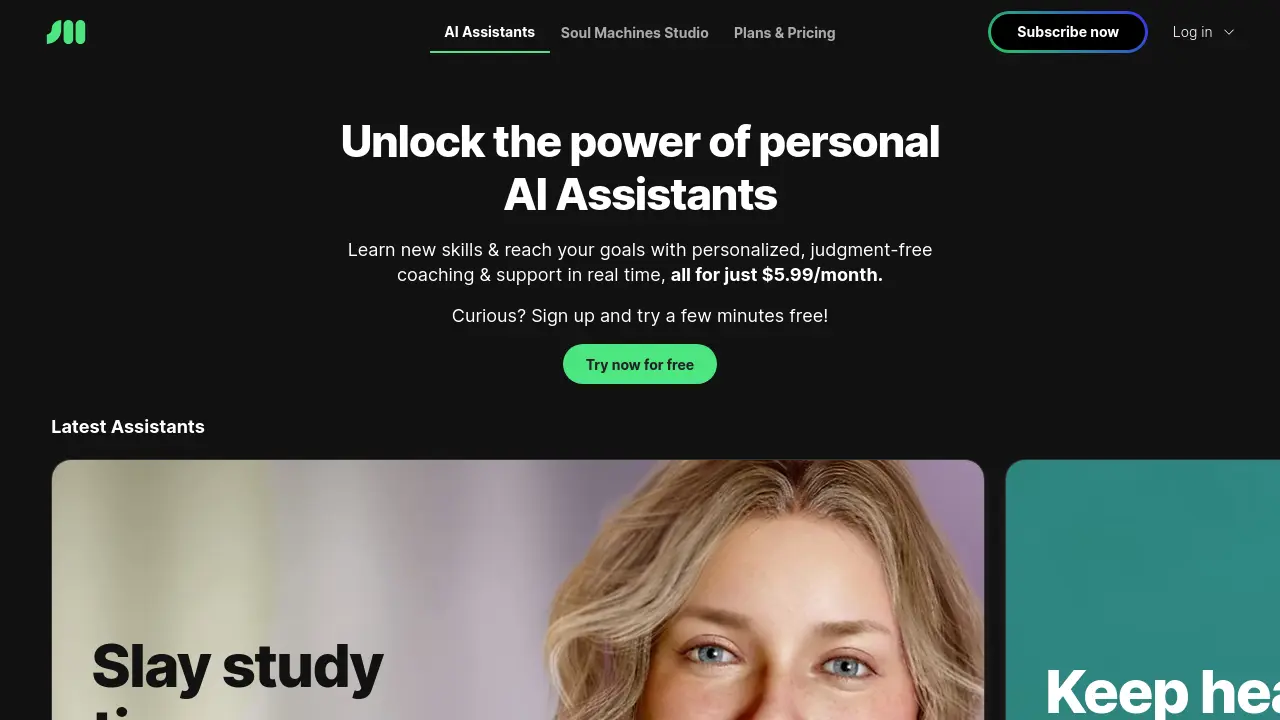 Soul Machines Studio - Design Your Own Advanced AI Assistant