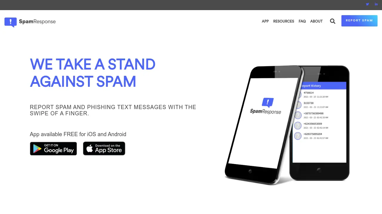 SpamResponse - Easily report spam and phishing text messages with a ...