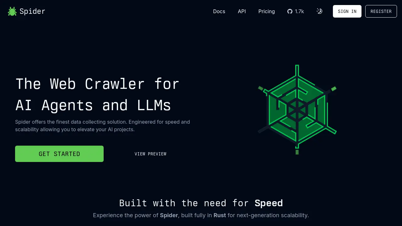 Spider - The Web Crawler for AI Agents and LLMs