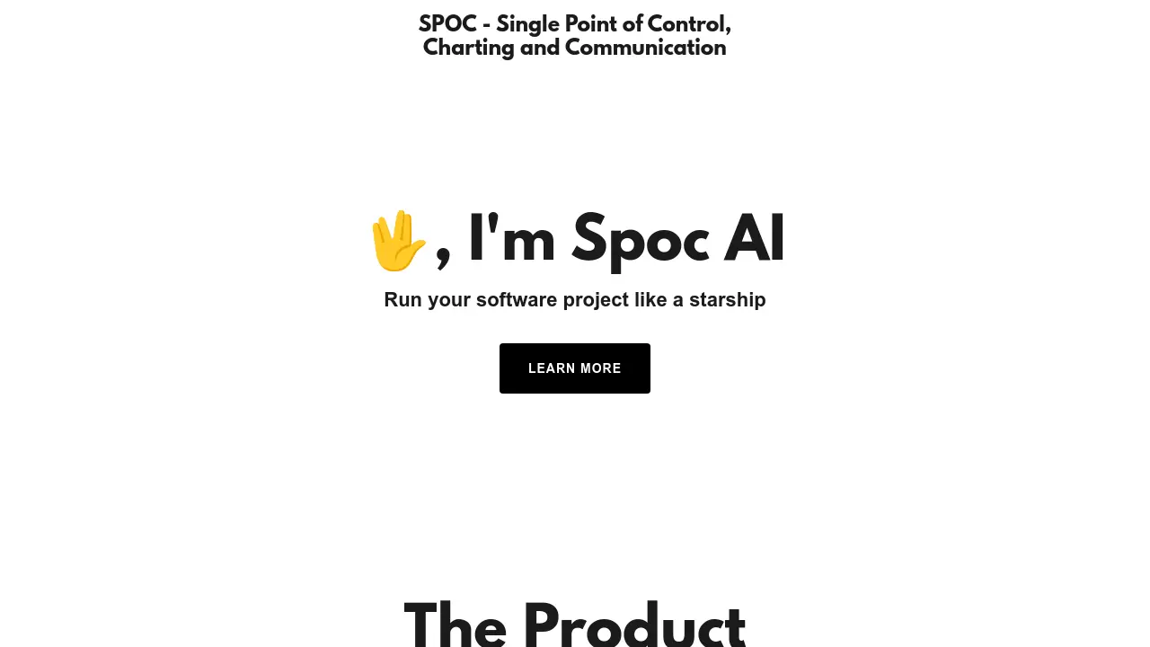 SPOC AI - Run your software project like a starship