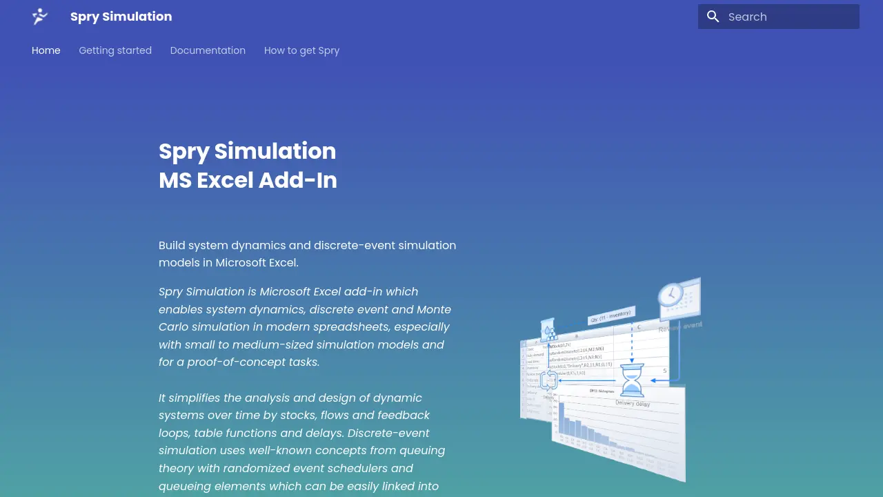 Spry Simulation - Excel Add-In for Advanced System Dynamics and Simulation