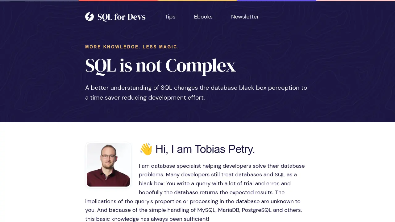 SQL for Devs - Master SQL with Expert Tips and Knowledge
