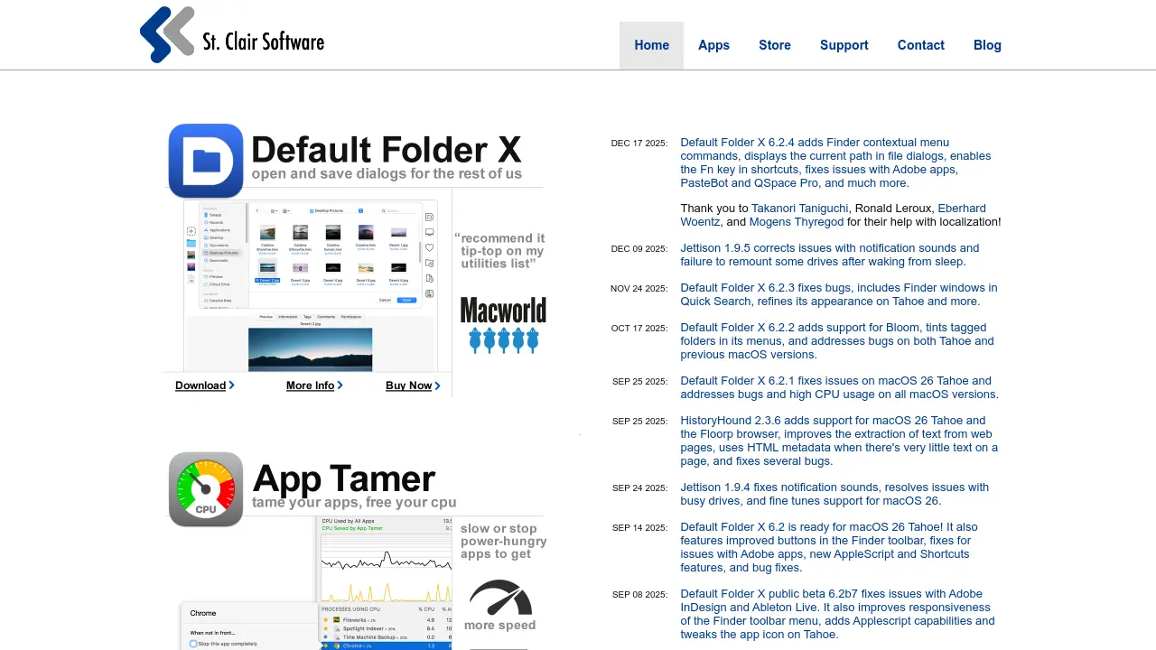 St. Clair Software - Enhancing macOS productivity with specialized ...