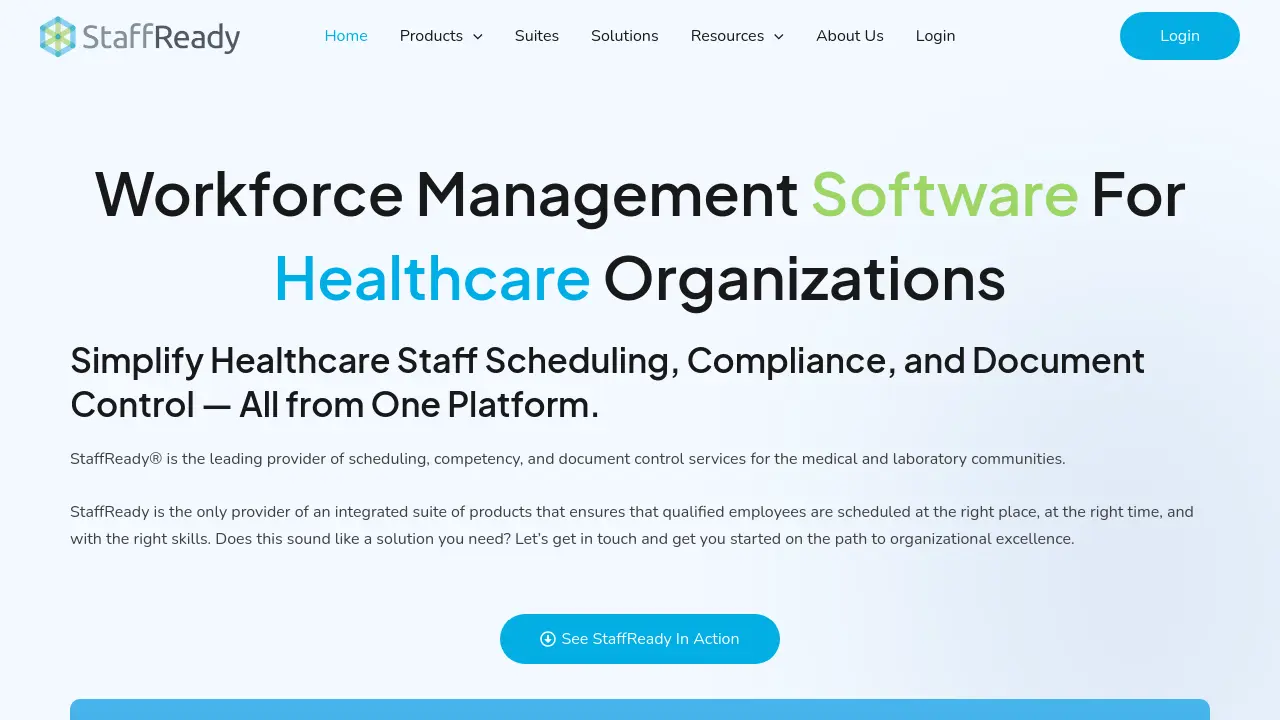 StaffReady - Automate Healthcare Staff Scheduling, Compliance, and ...
