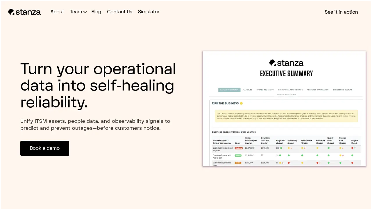 Stanza - Turn your operational data into self-healing reliability
