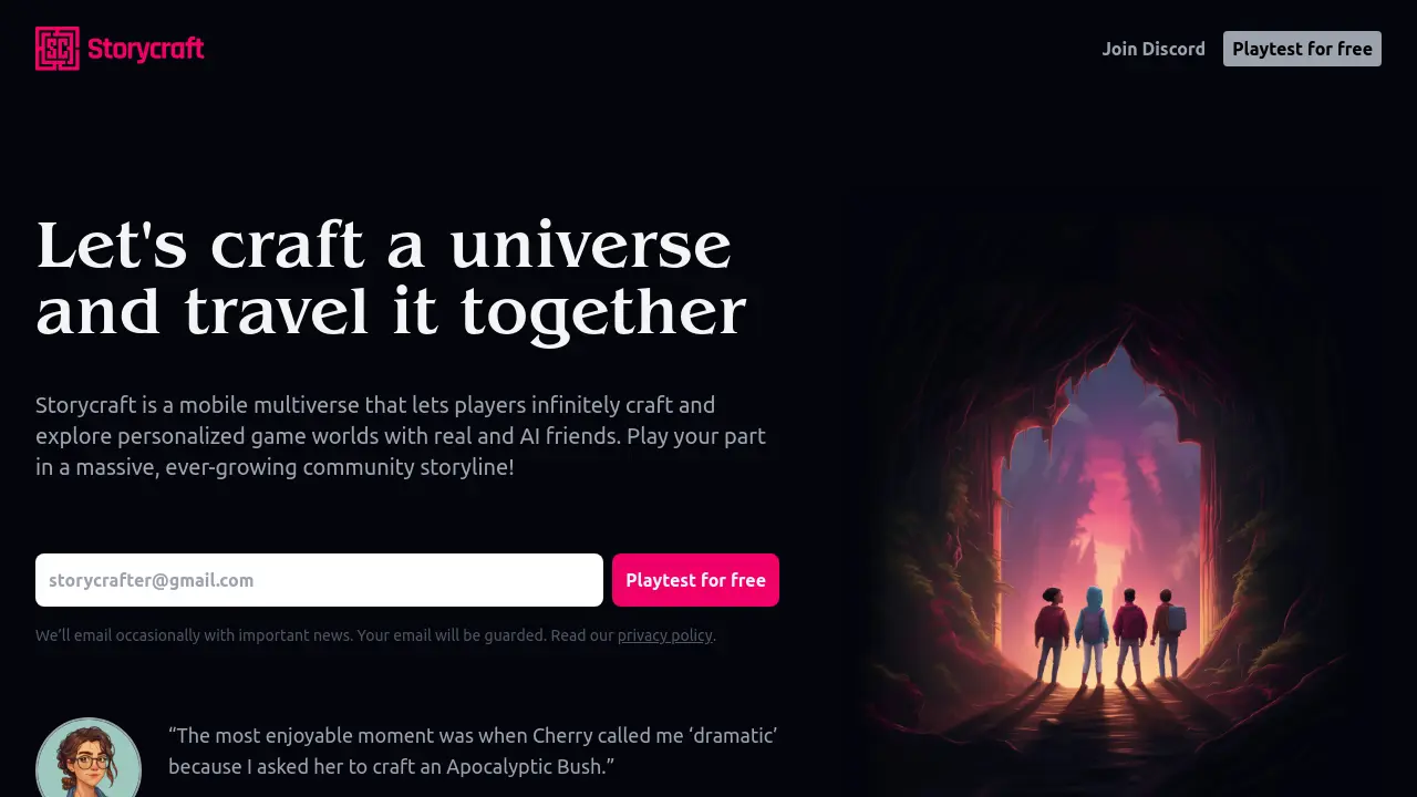 Storycraft - Craft and Explore Personalized Game Worlds