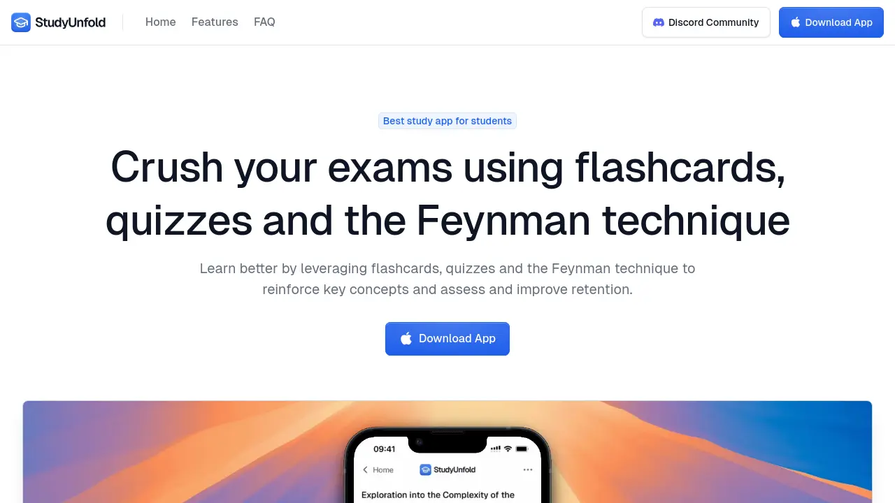 StudyUnfold - Crush your exams using flashcards, quizzes and the ...