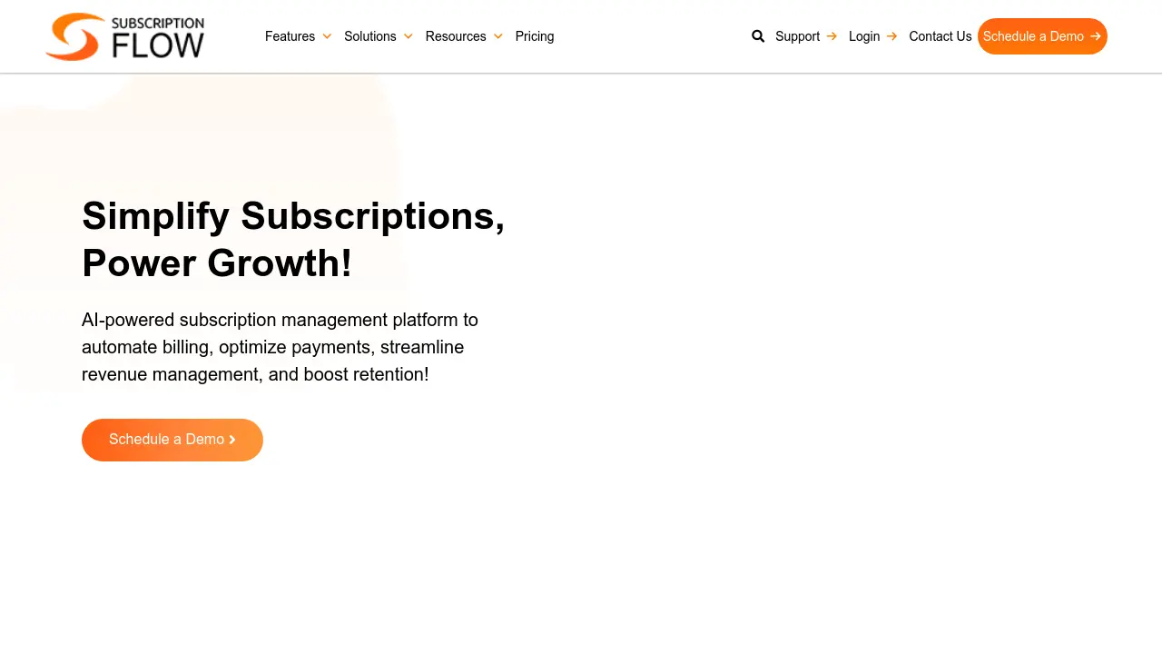 SubscriptionFlow - Simplify Subscriptions, Power Growth!