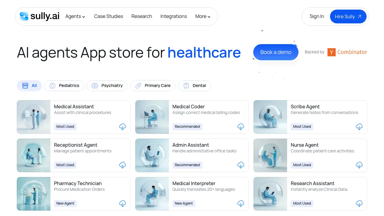 Sully.ai - AI Agents App Store for Healthcare