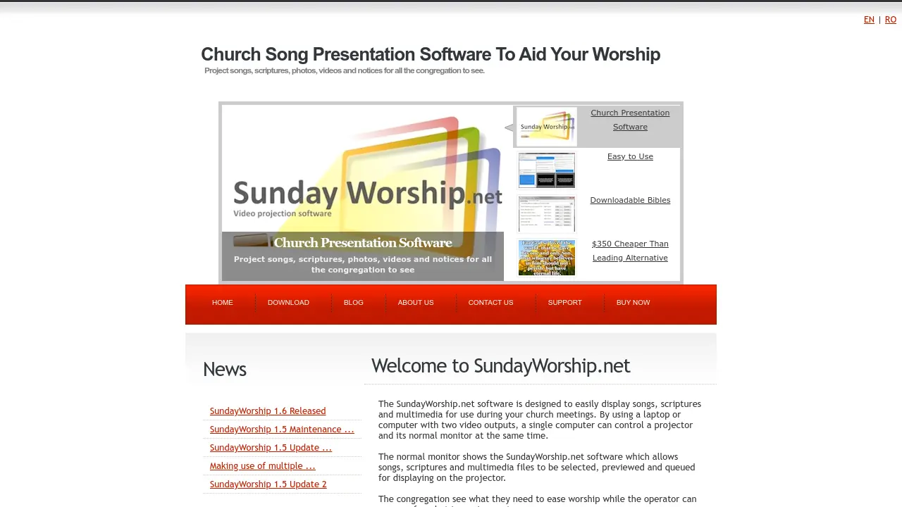 SundayWorship - Church Song and Multimedia Presentation Software for ...