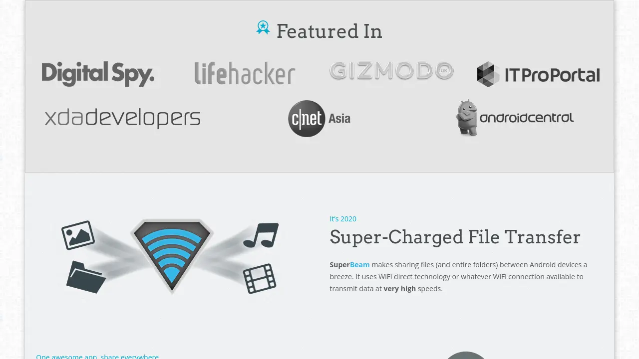 SuperBeam - Super-Charged File Transfer for Android Devices