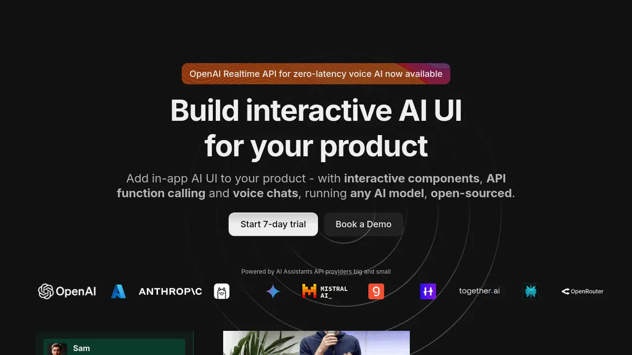 Superinterface - Build interactive AI UI for your product