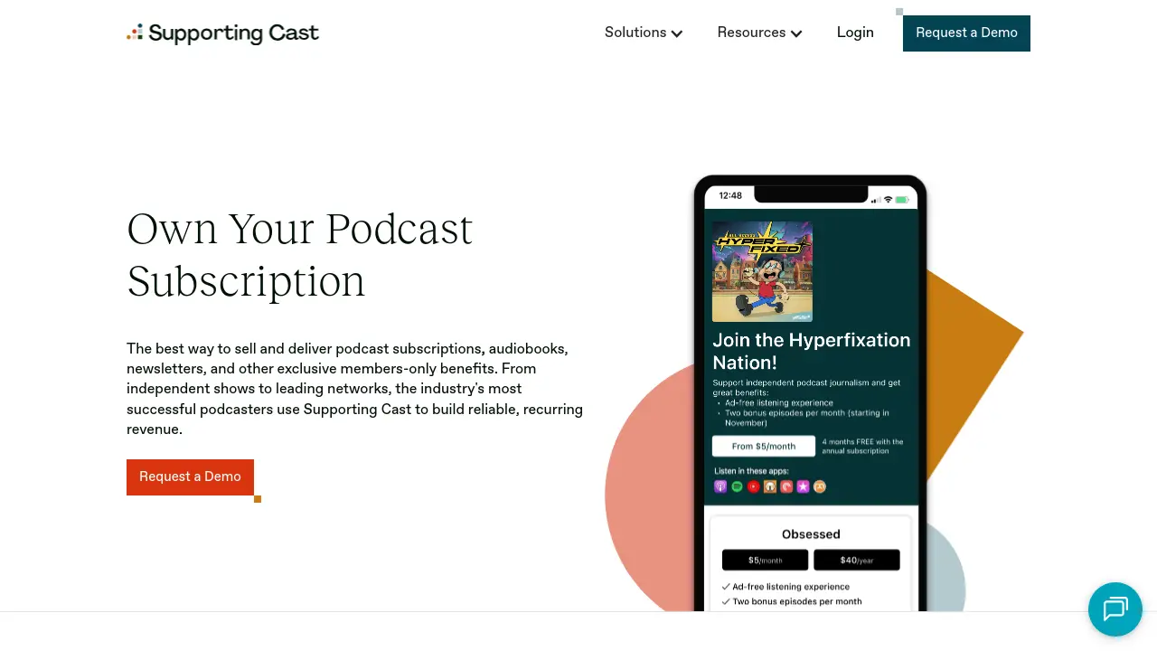 Supporting Cast - Own Your Podcast Subscription