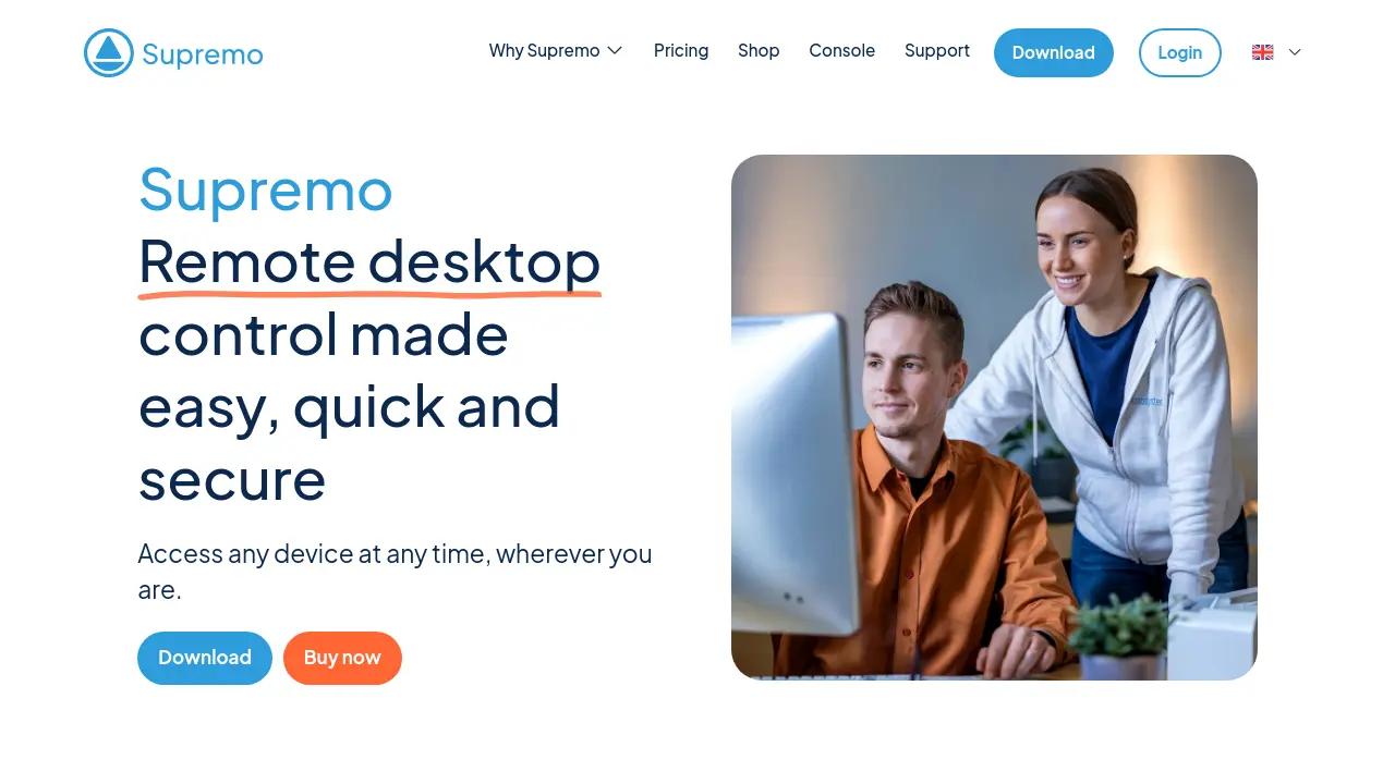 Supremo - Remote desktop control made easy, quick and secure