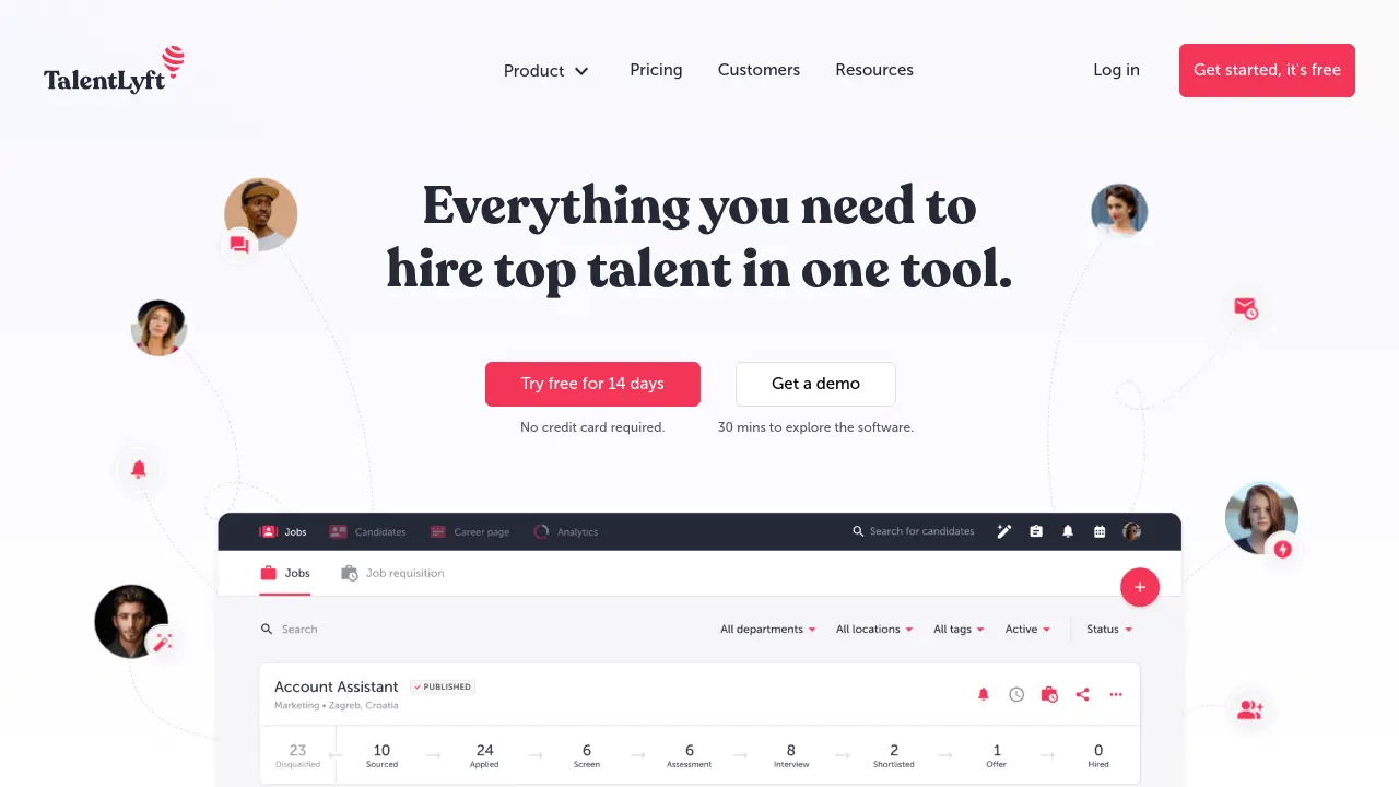 TalentLyft - Everything you need to hire top talent in one tool.