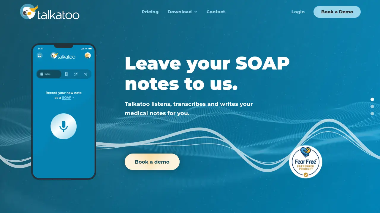 Talkatoo - Leave your SOAP notes to us.
