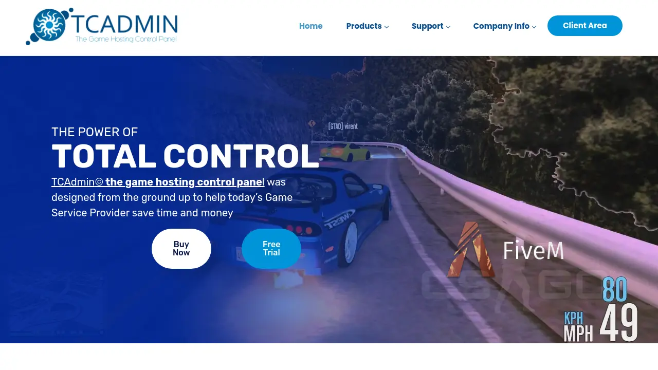 TCAdmin - The Game Hosting Control Panel for Game Service Providers