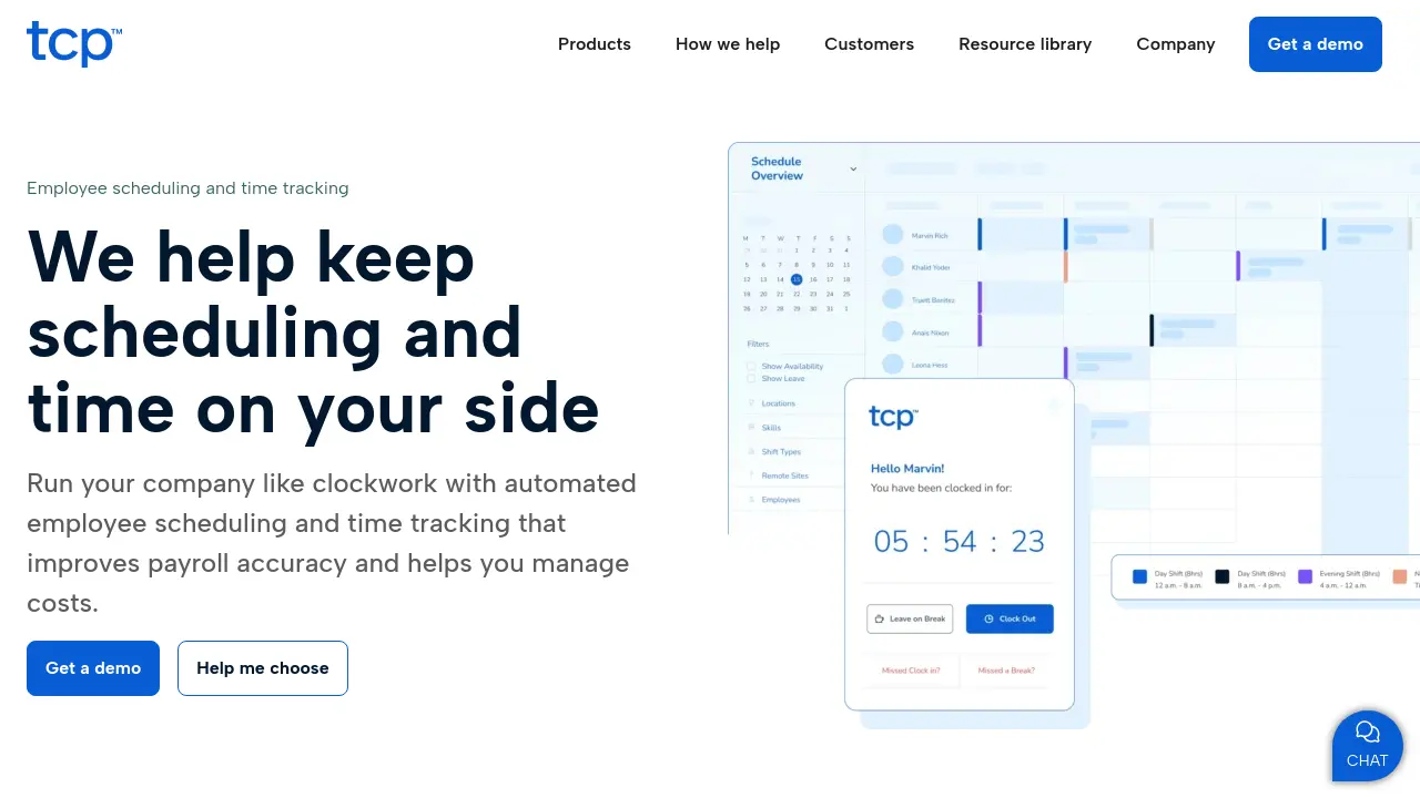TCP Software - Employee scheduling and time tracking solutions that run ...