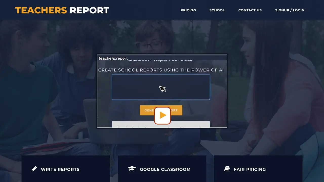 Teachers Report - AI-Powered School Report Writing Assistant