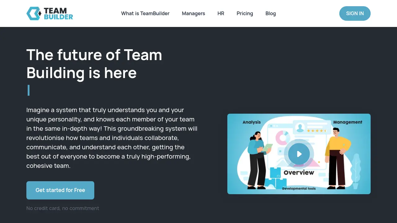TeamBuilder - AI-powered team building and personal development platform.