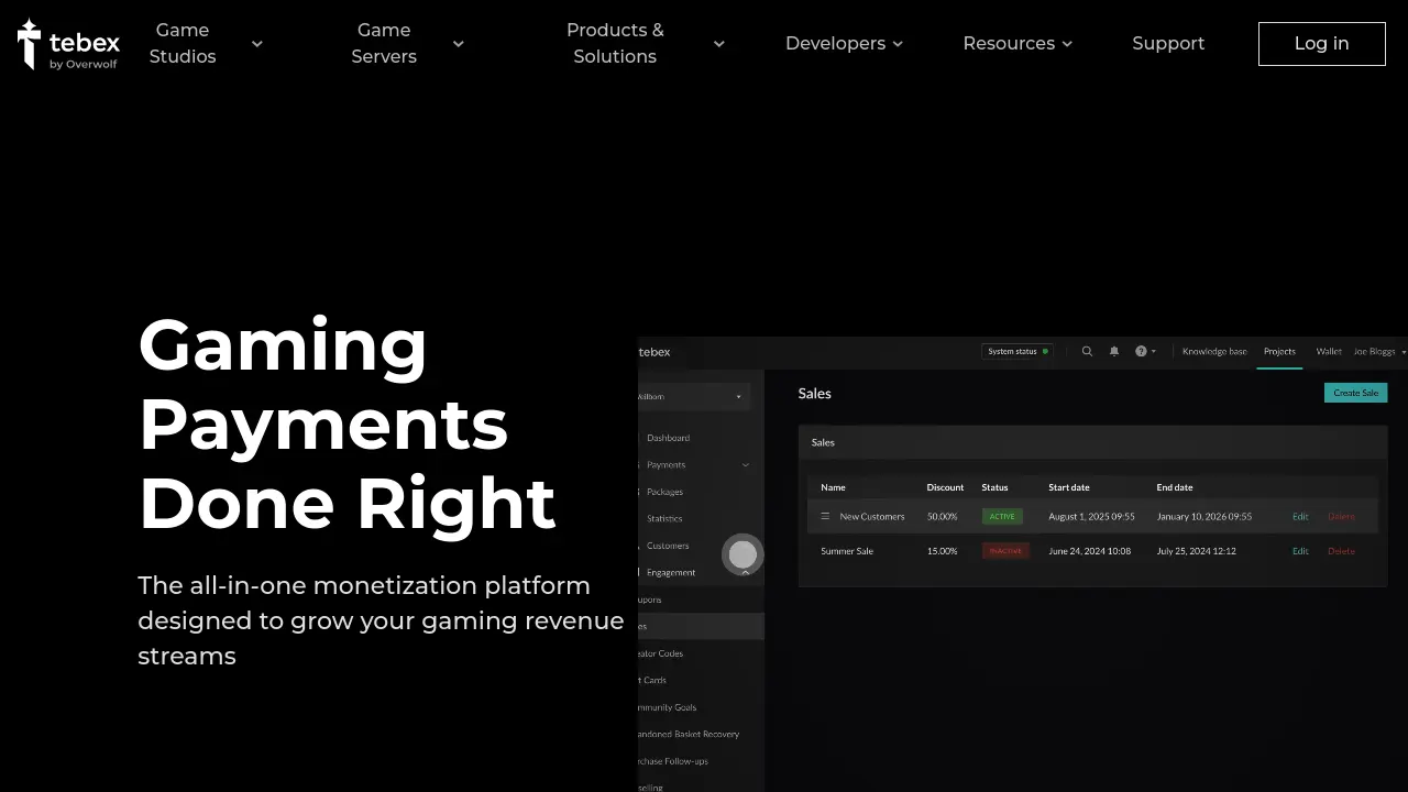 Tebex - Gaming Payments Done Right
