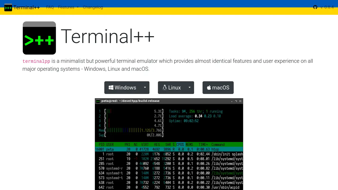 Terminal++ - Minimalist cross-platform terminal emulator with powerful ...