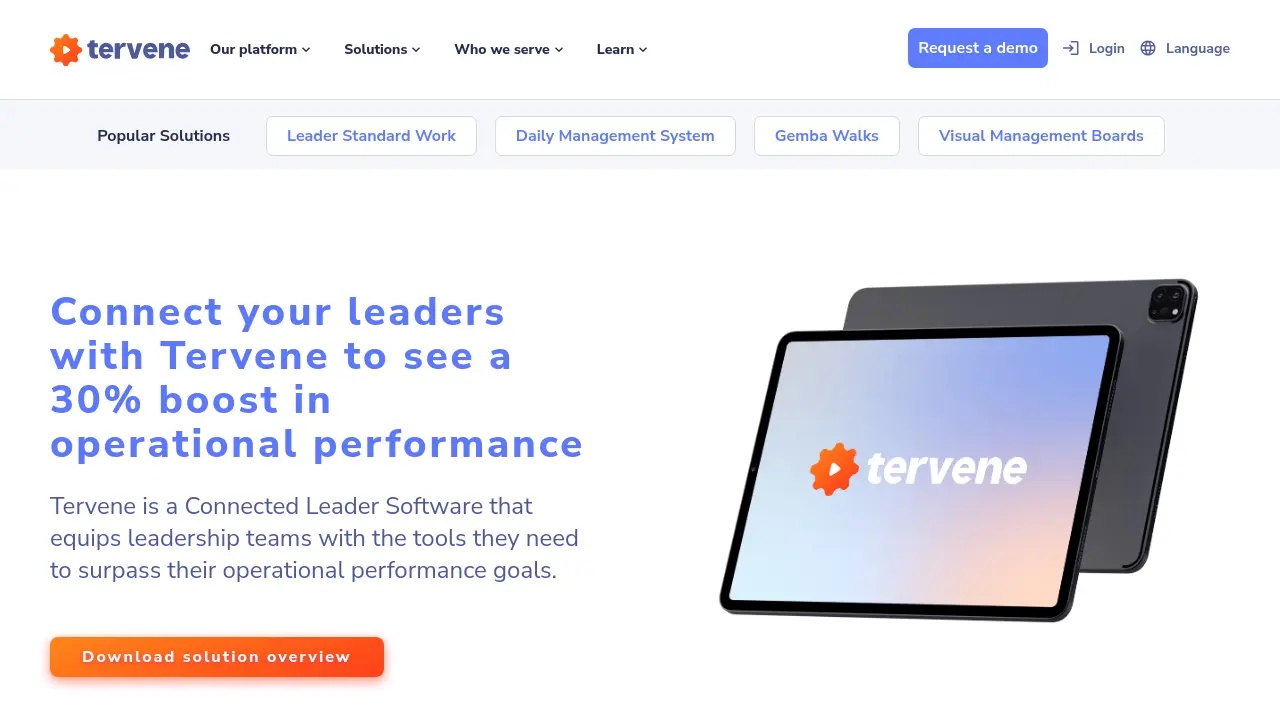Tervene - All-in-one platform for operational excellence and daily ...