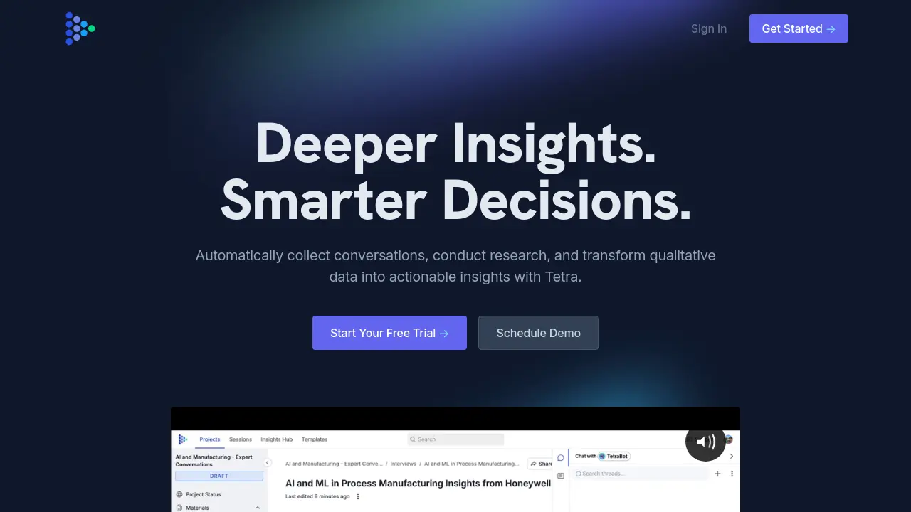 Tetra Insights - Deeper Insights. Smarter Decisions.