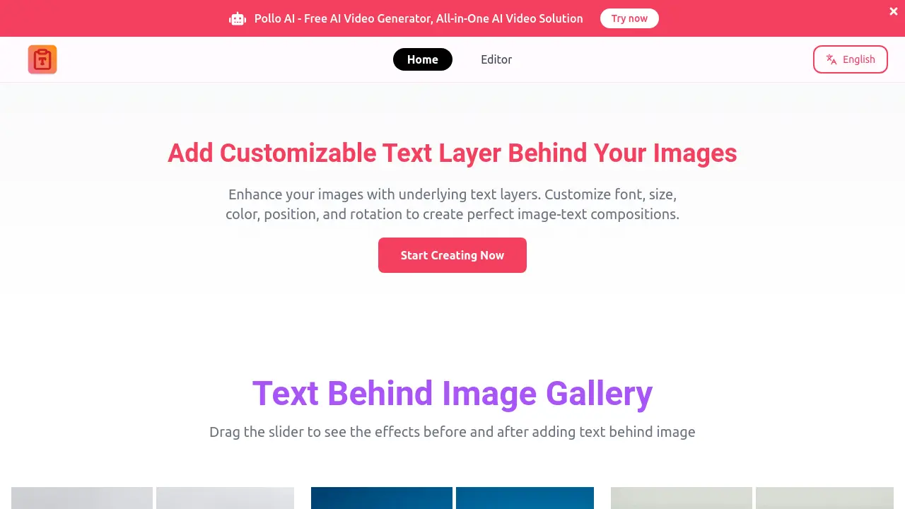 Text Behind Image - Add Customizable Text Layers Behind Your Images