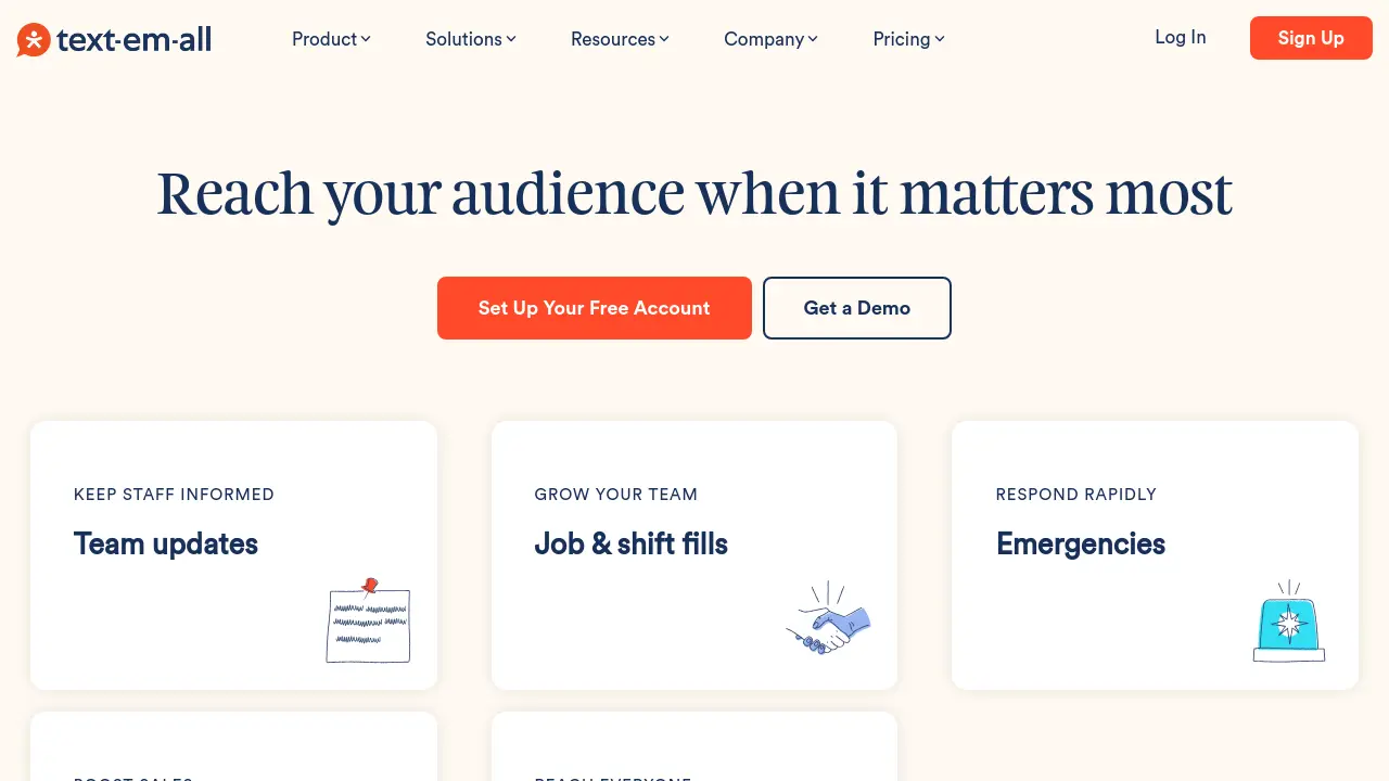 Text-Em-All - Mass texting and automated calling platform for business ...
