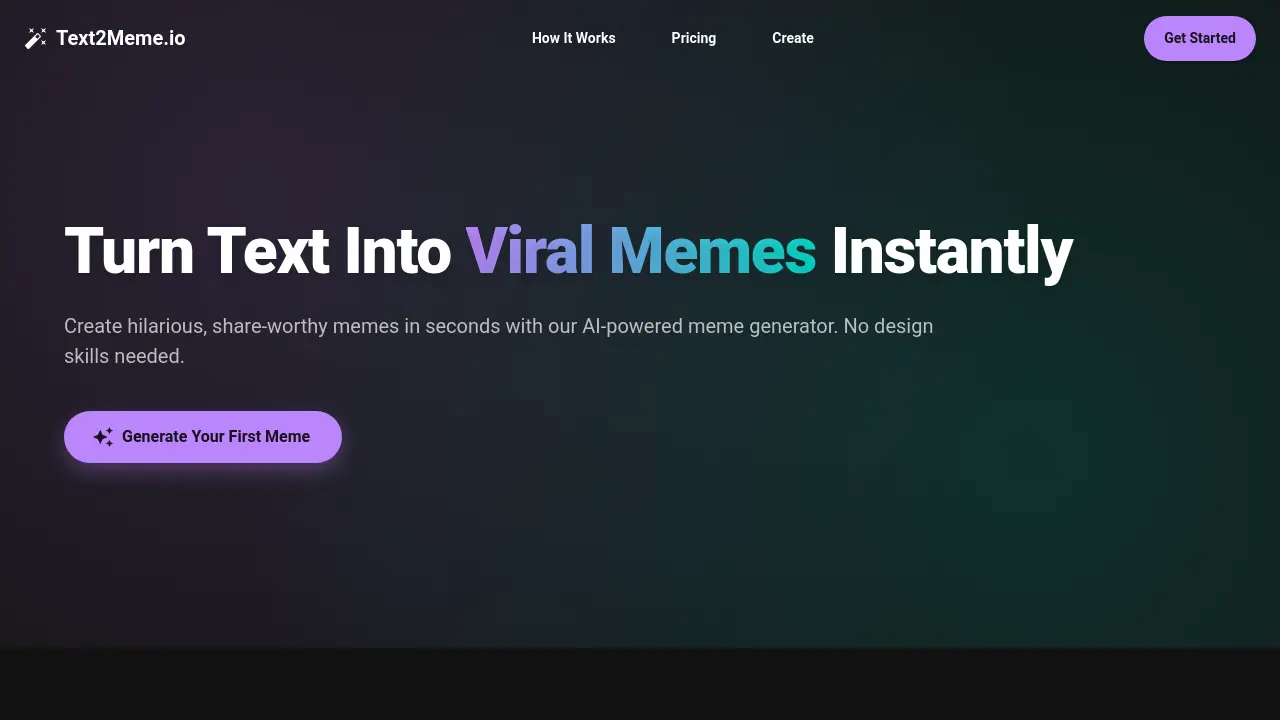 Text2Meme.io - Turn Text Into Viral Memes Instantly
