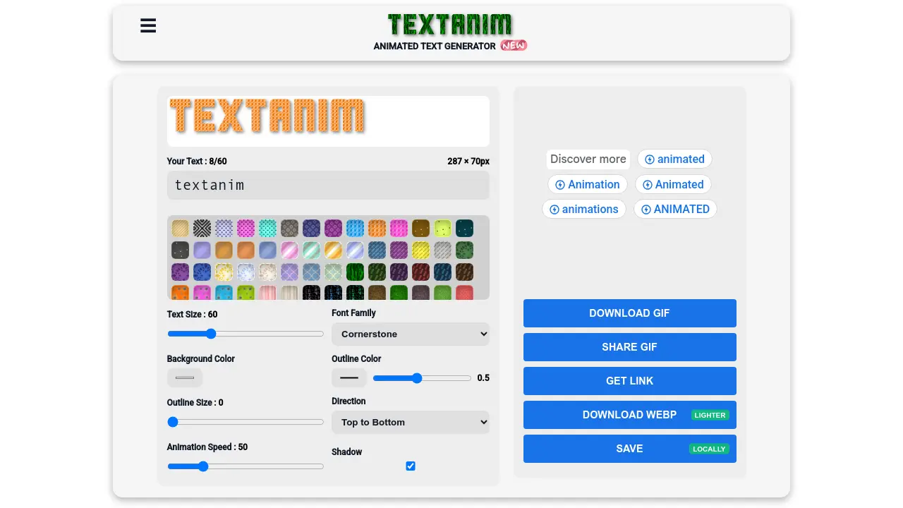 TextAnim - Create fully customized animated text for digital content