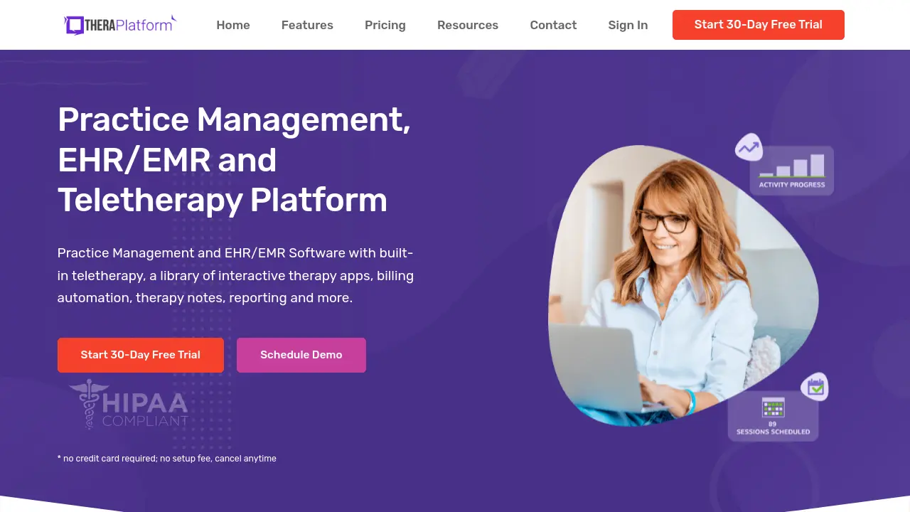 TheraPlatform - Practice Management, EHR/EMR and Teletherapy Platform ...