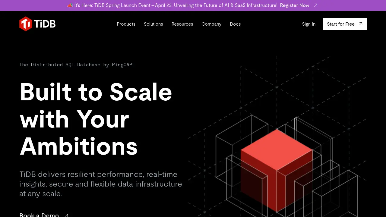 TiDB - The Distributed SQL Database by PingCAP