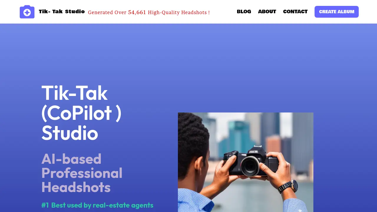 Tik-Tak Studio - AI-Based Professional Headshots