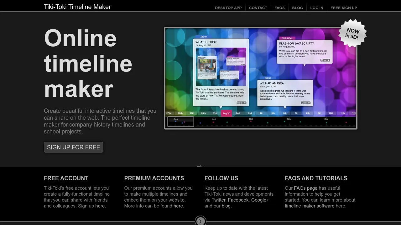 Tiki-Toki Timeline Maker - Create beautiful interactive 3D timelines online