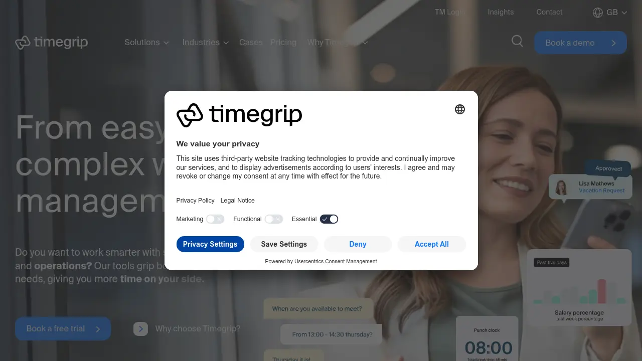 Timegrip - AI-driven workforce management for seamless scheduling and ...