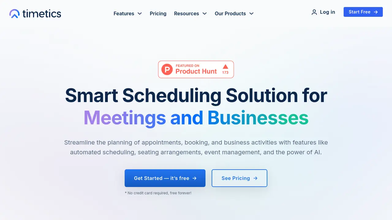 Timetics - Smart Scheduling Solution for Meetings and Businesses