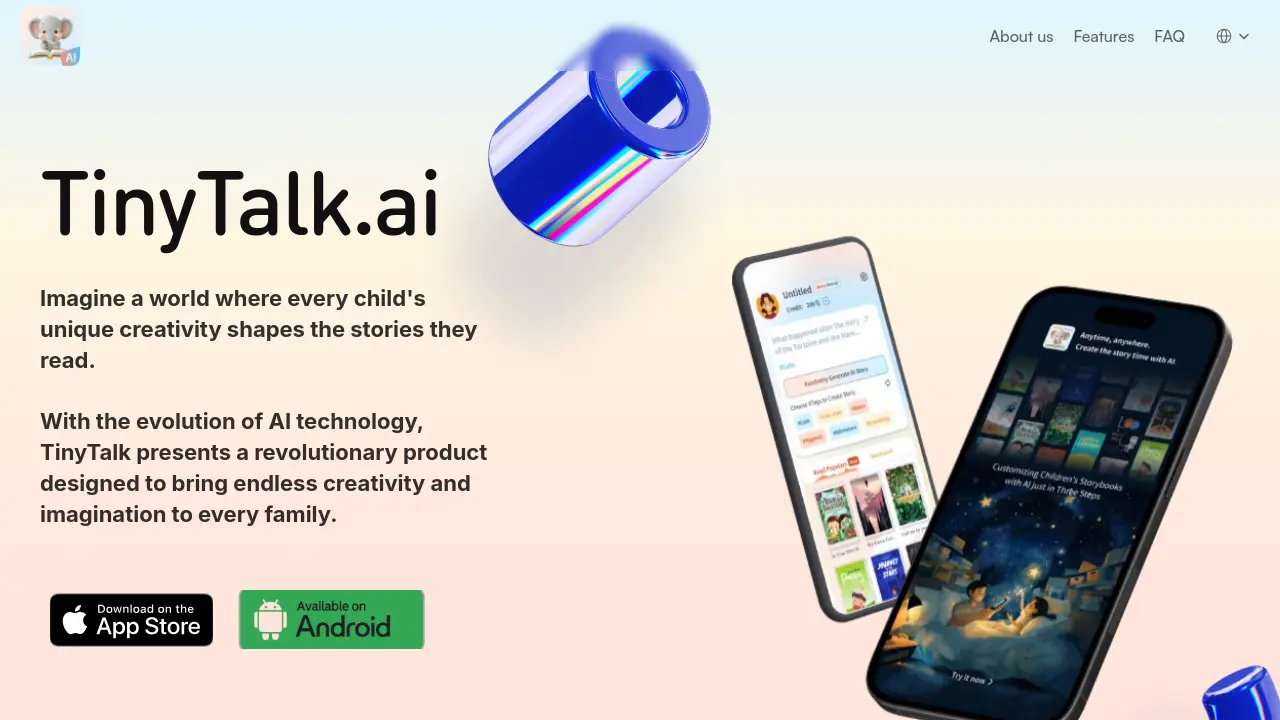 TinyTalk.ai - Where AI meets imagination to inspire a lifetime of ...