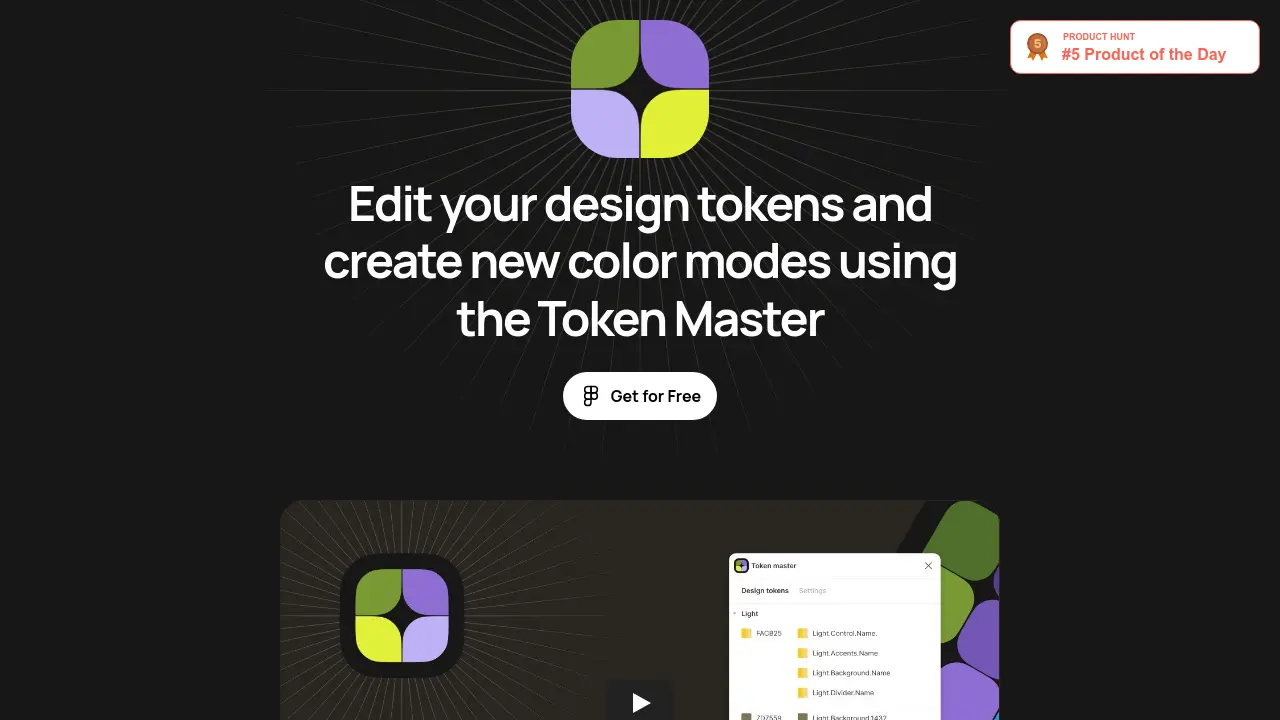 Token Master - Edit your design tokens and create new color modes