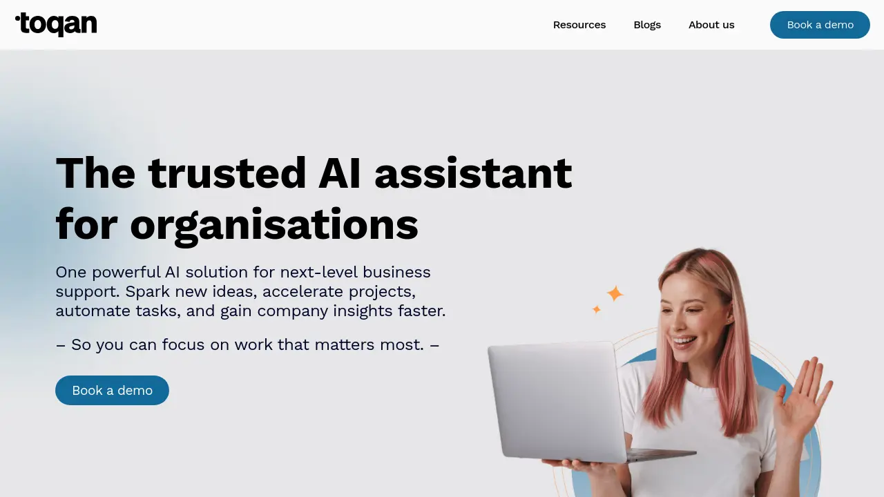 Toqan - The trusted AI assistant for organisations