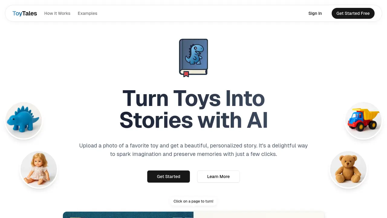 ToyTales - Turn Toys Into Stories with AI