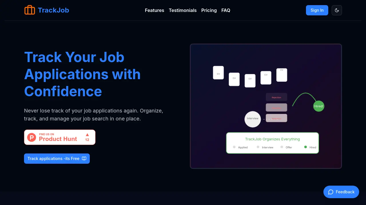 TrackJob - Track Your Job Applications with Confidence