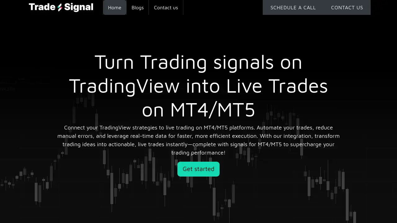 Trade Signal - Automate TradingView Signals into Live Trades on MT4/MT5
