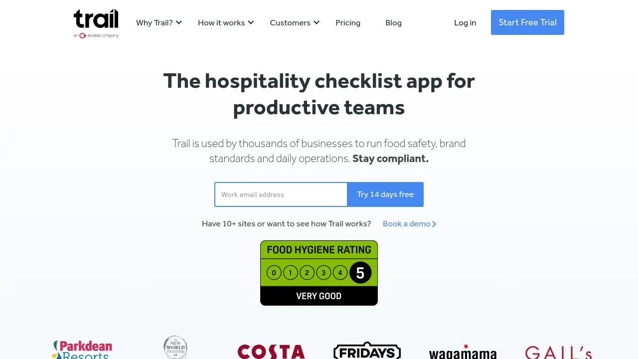 Trail - Streamline Operations with Digital Checklists for Hospitality Teams